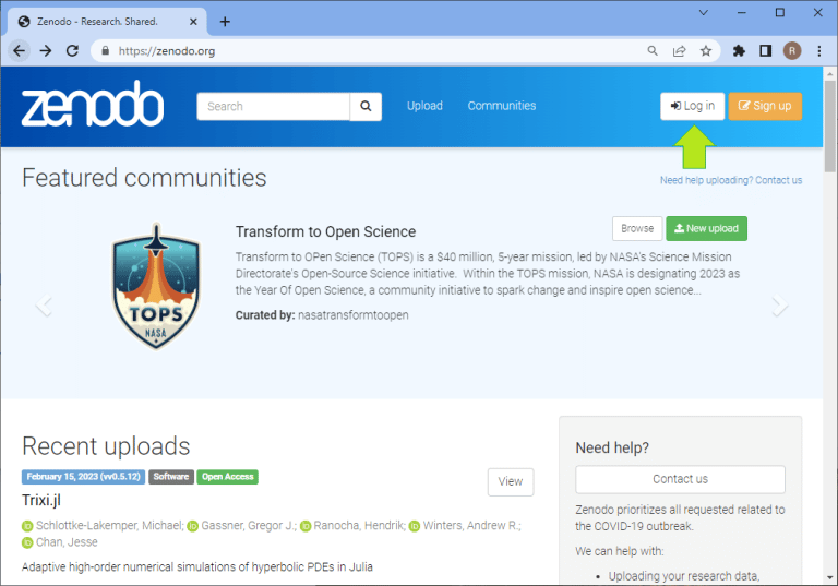 Sharing research data with Zenodo - FocalPlane
