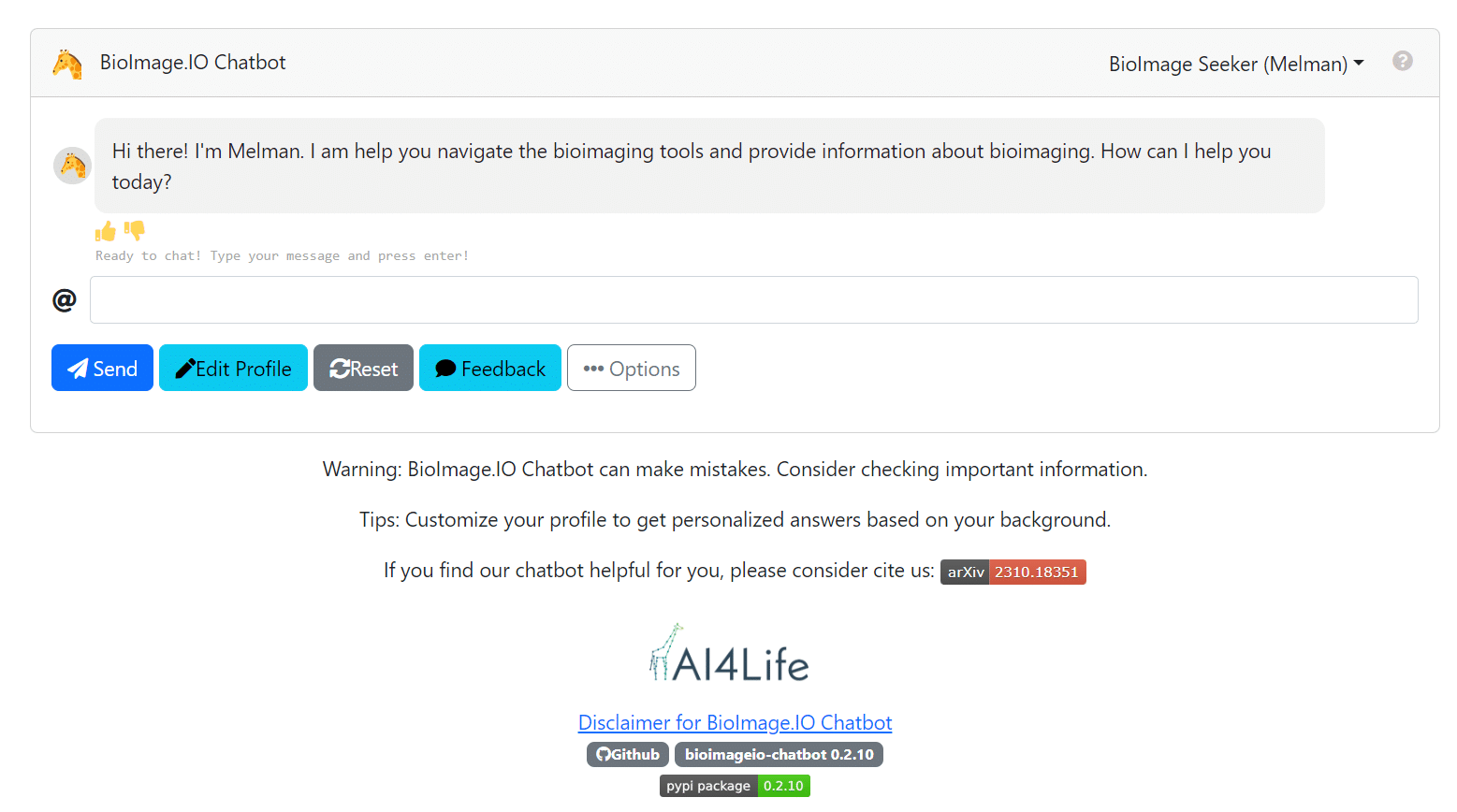 BioImage.IO Chatbot: Ready to use and discover! - FocalPlane