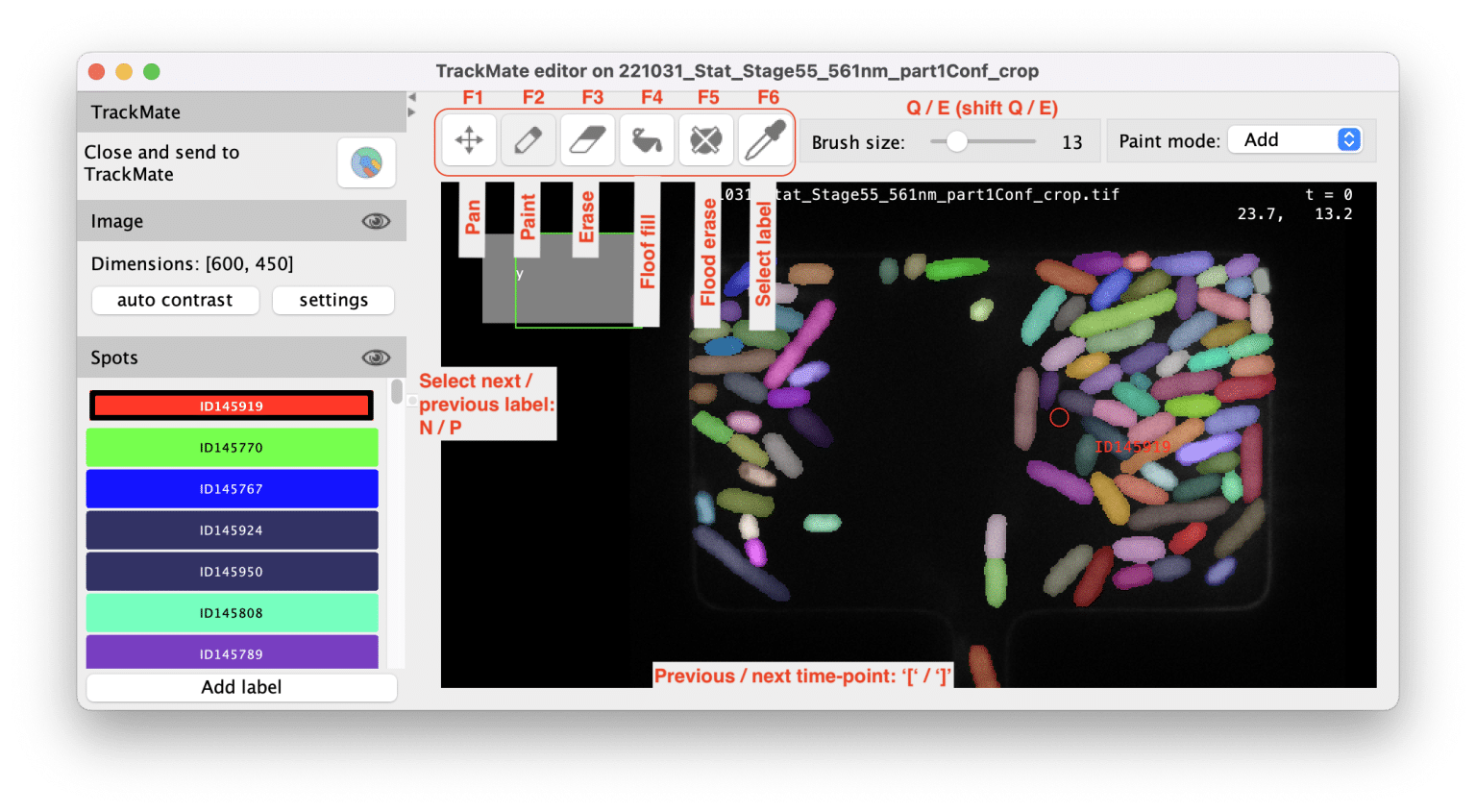 A new version of TrackMate with improved integration of key AI algorithms and track edition ...